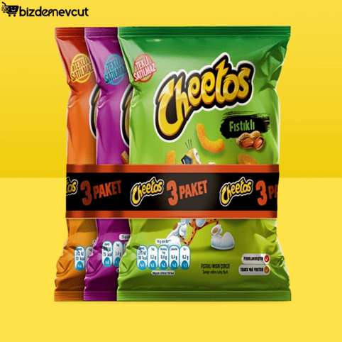 Cheetos Cips Mısır Cipsi 3'lü Paket - Bizde Mevcut